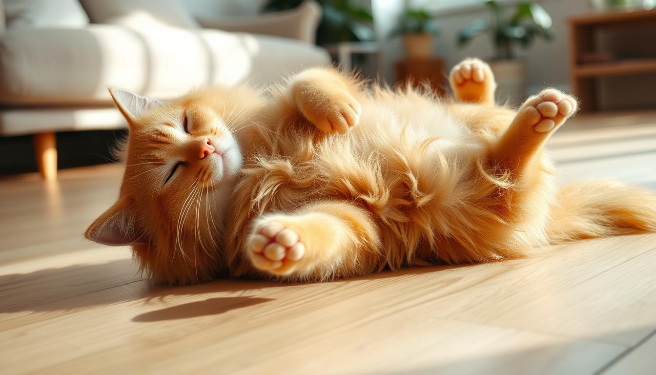 Why Does My Cat Flop on Her Side? - The Little Fluff Pedia